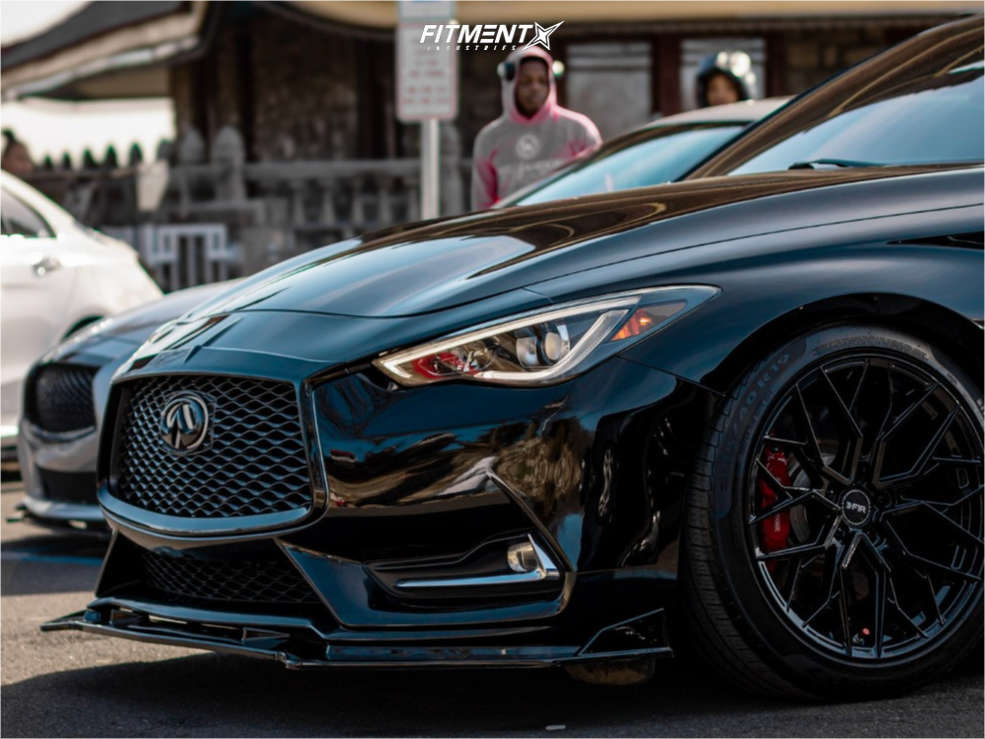 2018 INFINITI Q60 Luxe with 19x9.5 F1R Fs3 and Pirelli 255x40 on ...