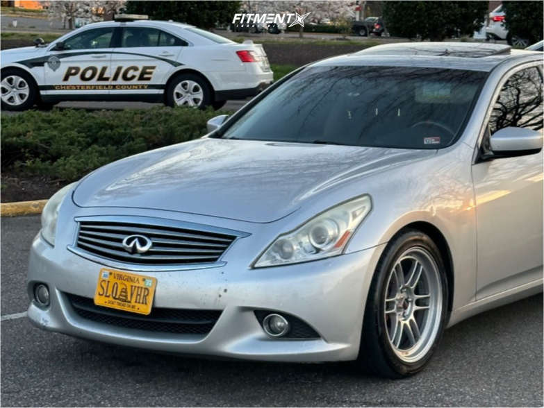2012 INFINITI G37 X with 18x9 Enkei Rpf1 and Nitto 255x40 on Lowering ...