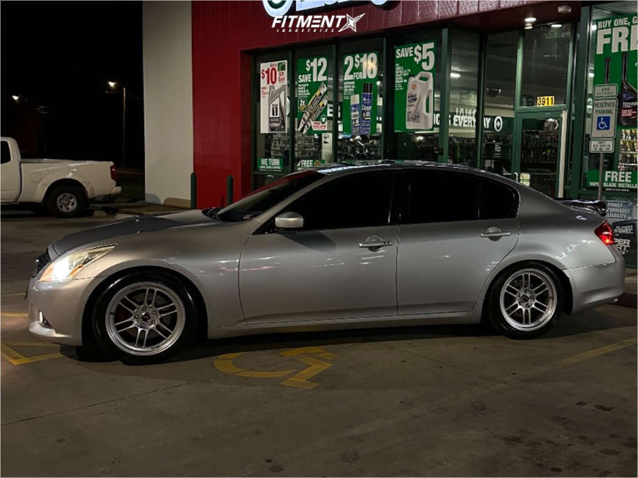 2012 INFINITI G37 X with 18x9 Enkei Rpf1 and Nitto 255x40 on Lowering ...