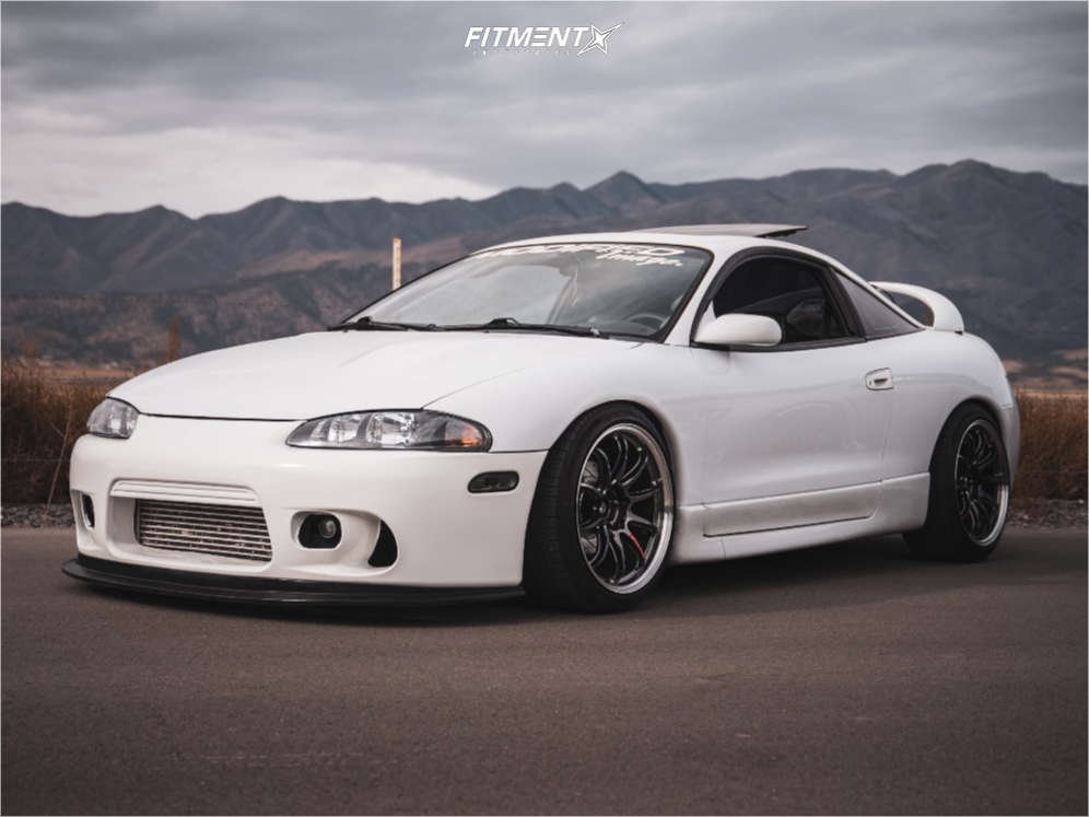 1999 Mitsubishi Eclipse GSX with 18x9.5 Work Emotion Zr10 and Kenda ...