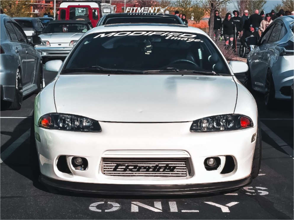 1999 Mitsubishi Eclipse GSX with 18x9.5 Work Emotion Zr10 and Kenda ...