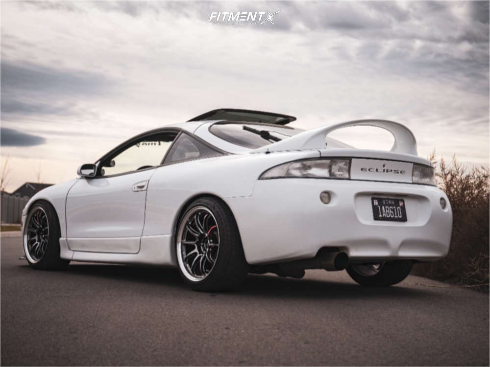 1999 Mitsubishi Eclipse GSX with 18x9.5 Work Emotion Zr10 and Kenda ...