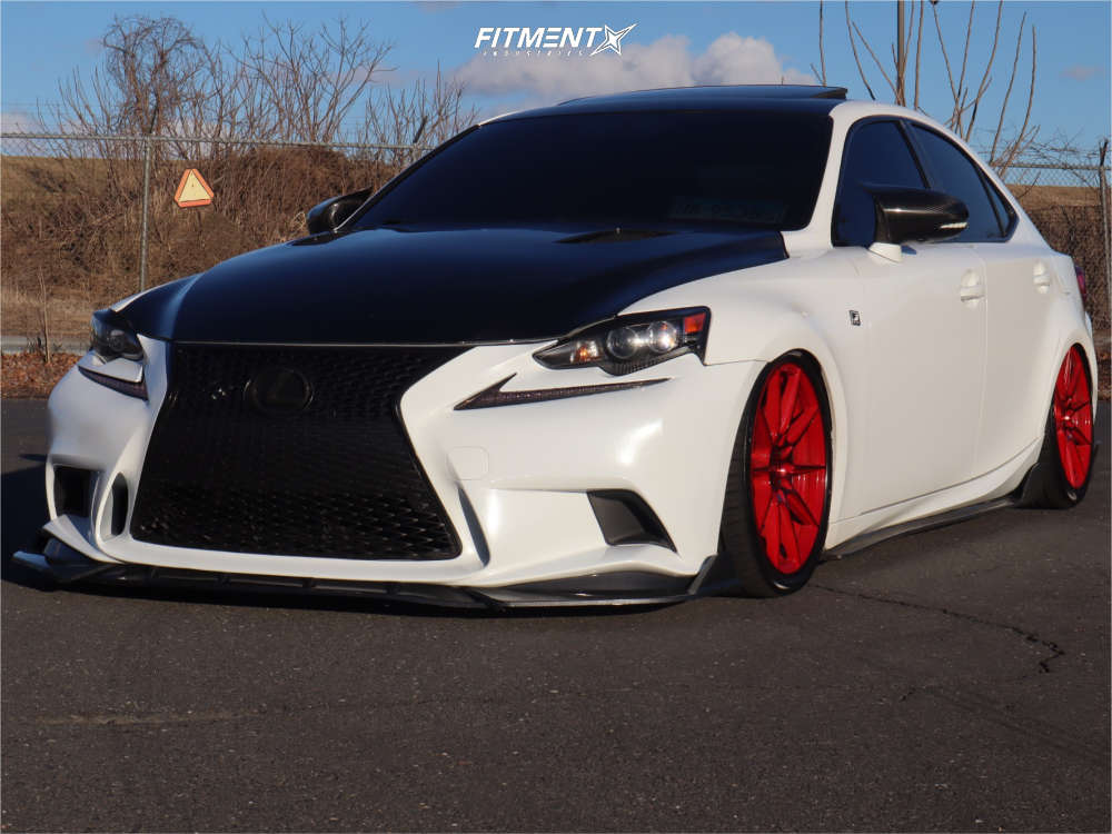 2016 Lexus IS300 F Sport with 18x8.5 F1R F101 and Lexani 255x35 on Air ...