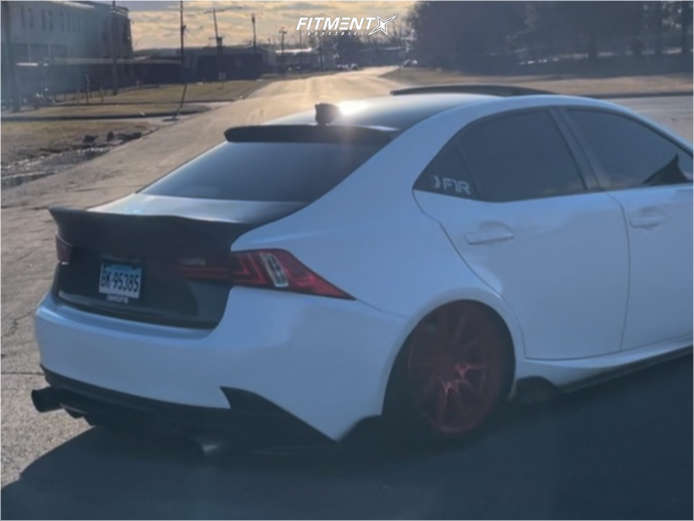 2016 Lexus IS300 F Sport with 18x8.5 F1R F101 and Lexani 255x35 on Air ...