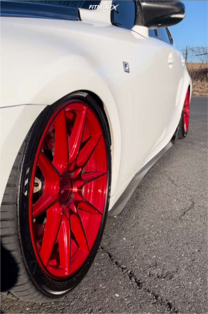 2016 Lexus IS300 F Sport with 18x8.5 F1R F101 and Lexani 255x35 on Air ...