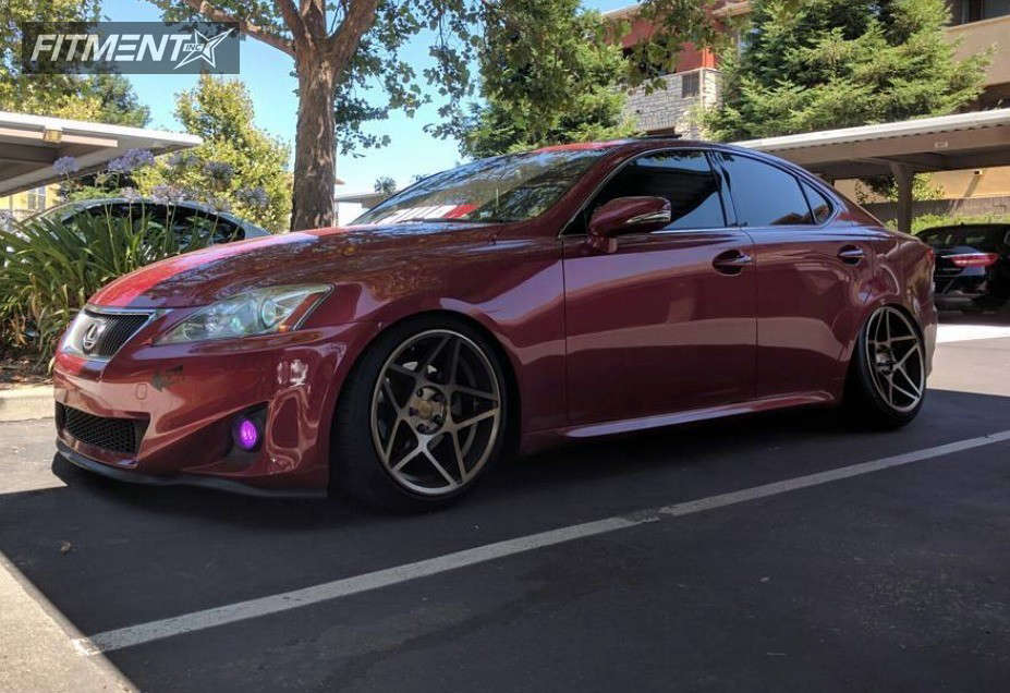 2011 Lexus IS250 Base with 18x9.5 AVID1 AV52 and Federal 225x35 on ...