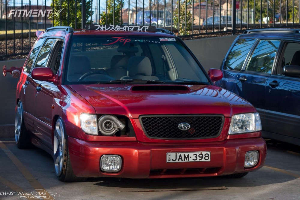 2001 Subaru Forester S with 18x9.5 Rotiform Tmb and Federal 215x45 on Coilovers | 297762 ...