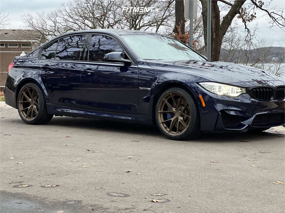 2016 BMW M3 Base with 19x9.5 Aodhan Aff7 and Vredestein 295x45 on Stock ...