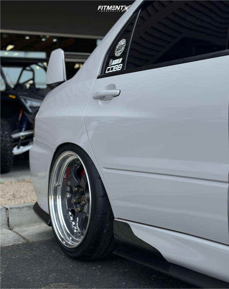 2003 Mitsubishi Lancer Evolution with 18x9.5 Work Meister S1 3p and ...