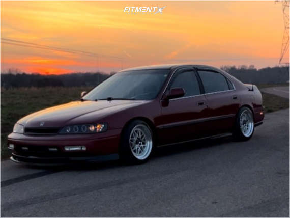 1994 Honda Accord LX with 16x8 Vors Vr7 and Nitto 195x45 on Coilovers ...
