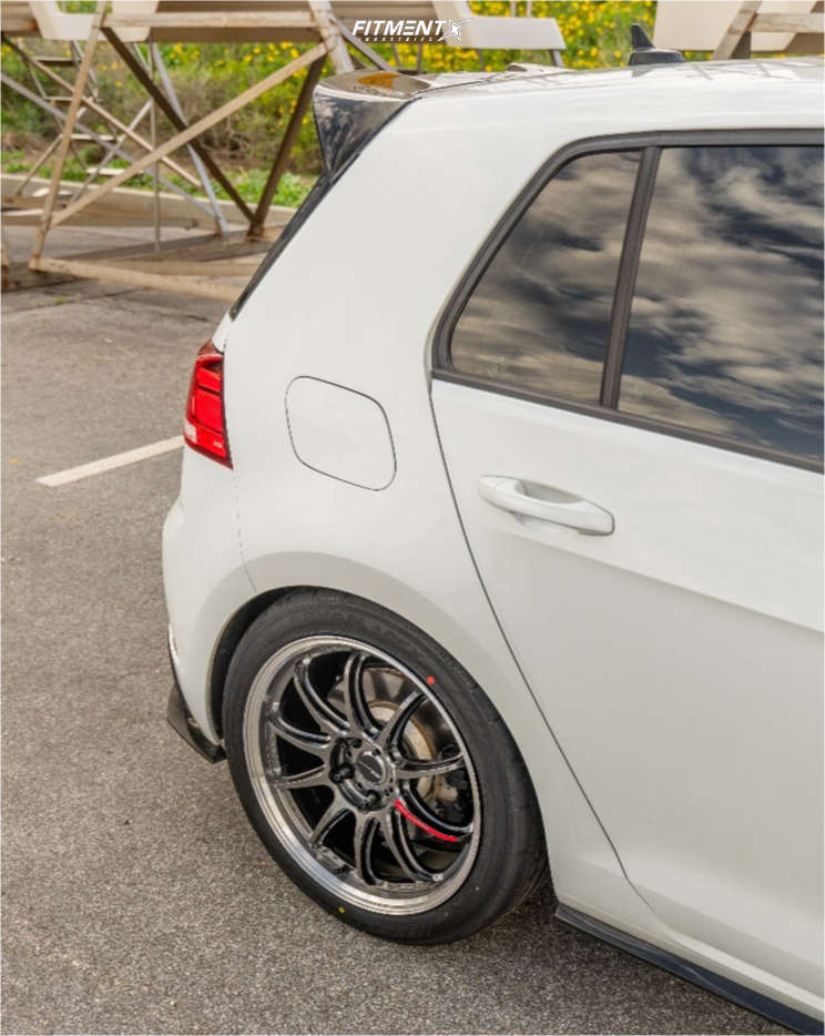 2018 Volkswagen Golf R Base with 18x8.5 Work Emotion Zr10 and Yokohama ...