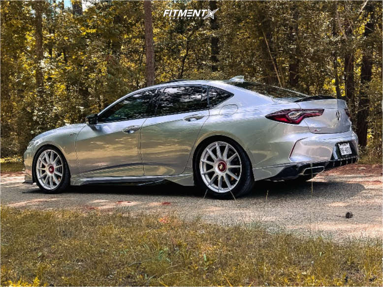 2021 Acura TLX Base with 20x8.5 Rotiform Dtm and Nitto 275x35 on ...