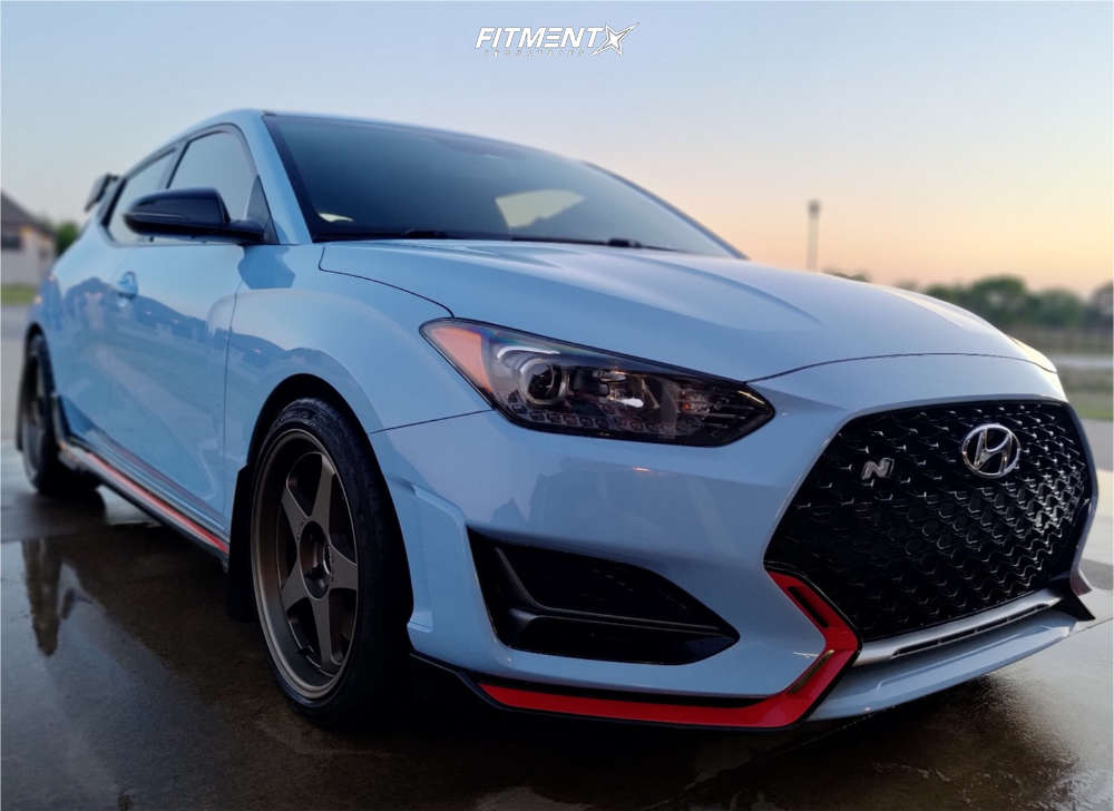 2019 Hyundai Veloster N PP with 18x8.5 AVID1 Av42 and Lexani 225x40 on ...