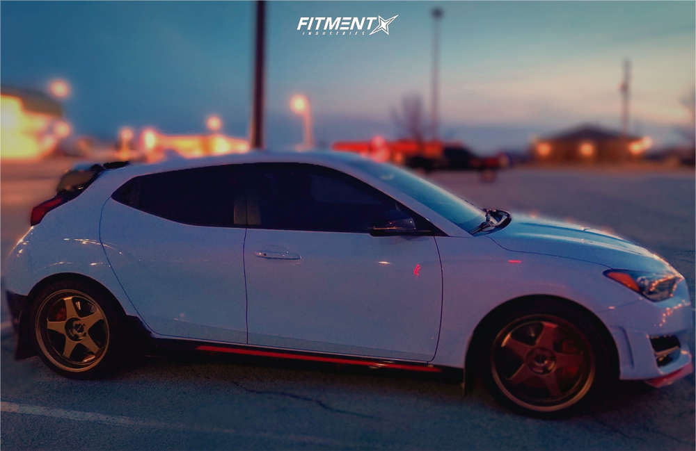 2019 Hyundai Veloster N PP with 18x8.5 AVID1 Av42 and Lexani 225x40 on ...