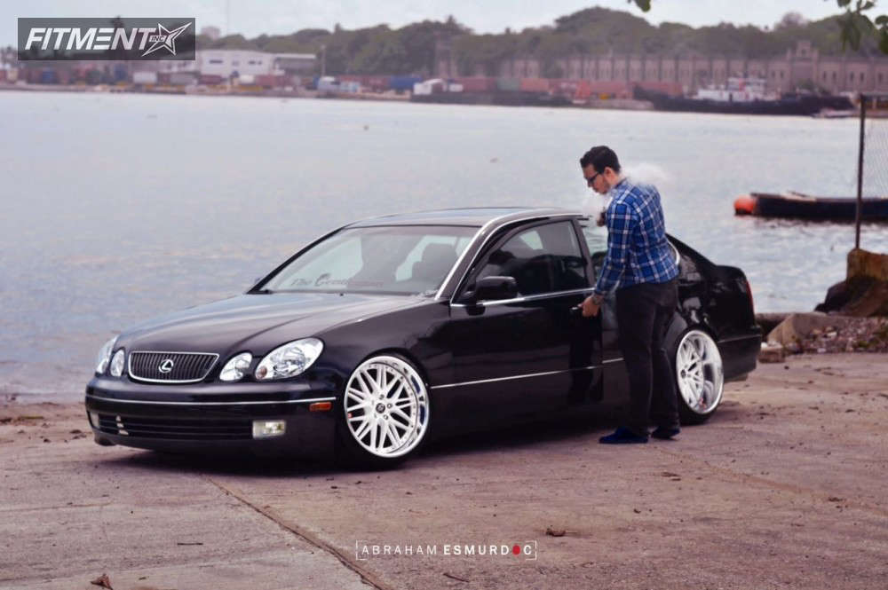 2001 Lexus GS430 Base with 19x11 Weds Borphe and Nankang 225x35 on ...