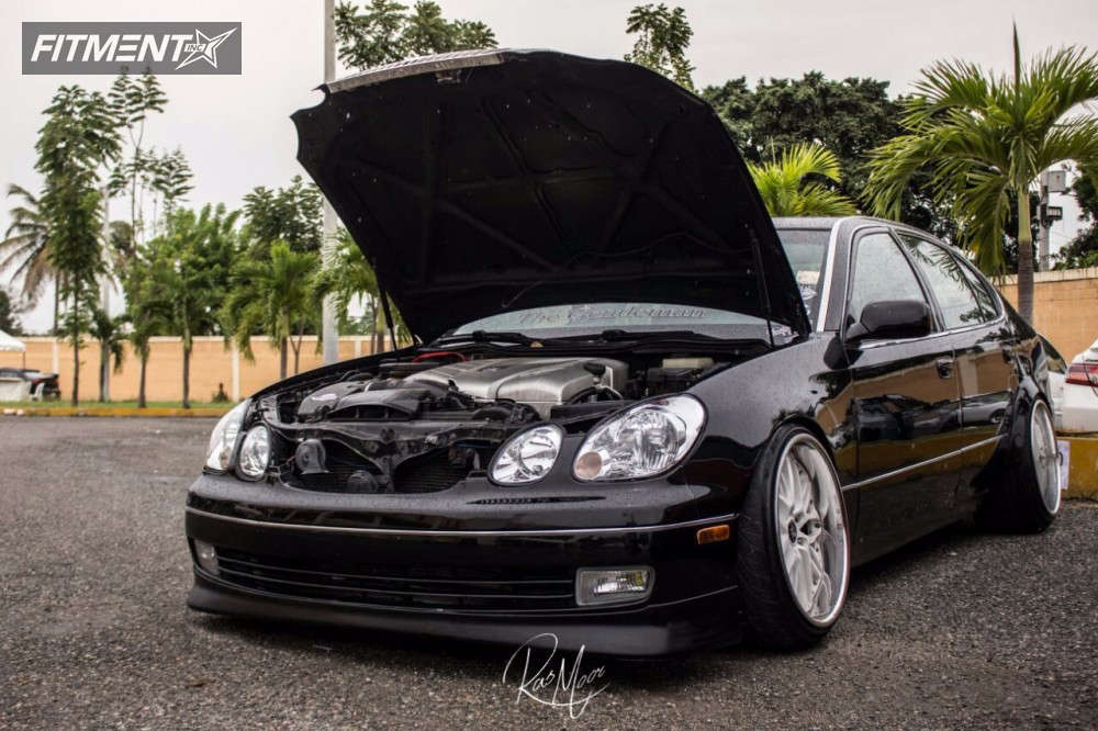 2001 Lexus GS430 Base with 19x11 Weds Borphe and Nankang 225x35 on ...