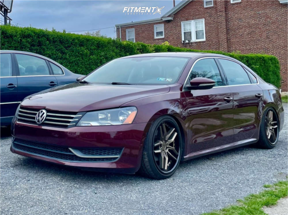 2012 Volkswagen Passat SE with 19x9.5 Niche Methos and Achilles 225x40 on Coilovers | 2982130 ...