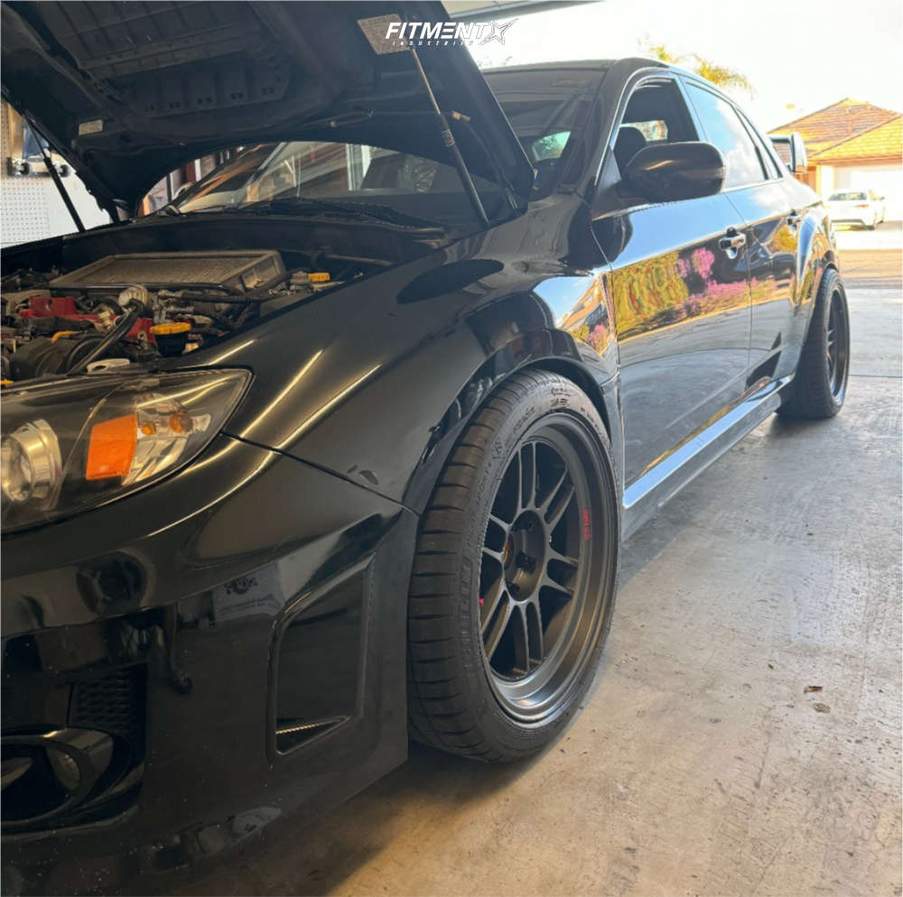 2011 Subaru Impreza WRX STI Limited with 18x9.5 Enkei Rpf1rs and Michelin 265x35 on Coilovers ...