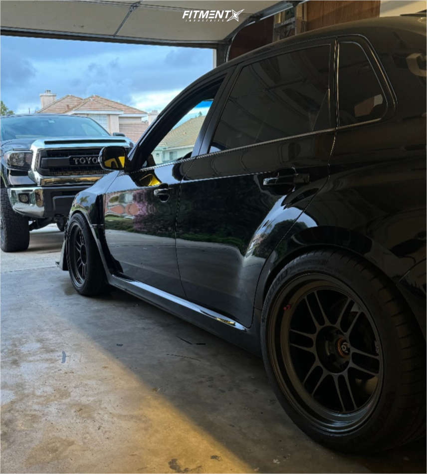 2011 Subaru Impreza WRX STI Limited with 18x9.5 Enkei Rpf1rs and Michelin 265x35 on Coilovers ...