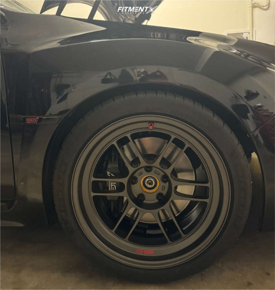 2011 Subaru Impreza WRX STI Limited with 18x9.5 Enkei Rpf1rs and Michelin 265x35 on Coilovers ...