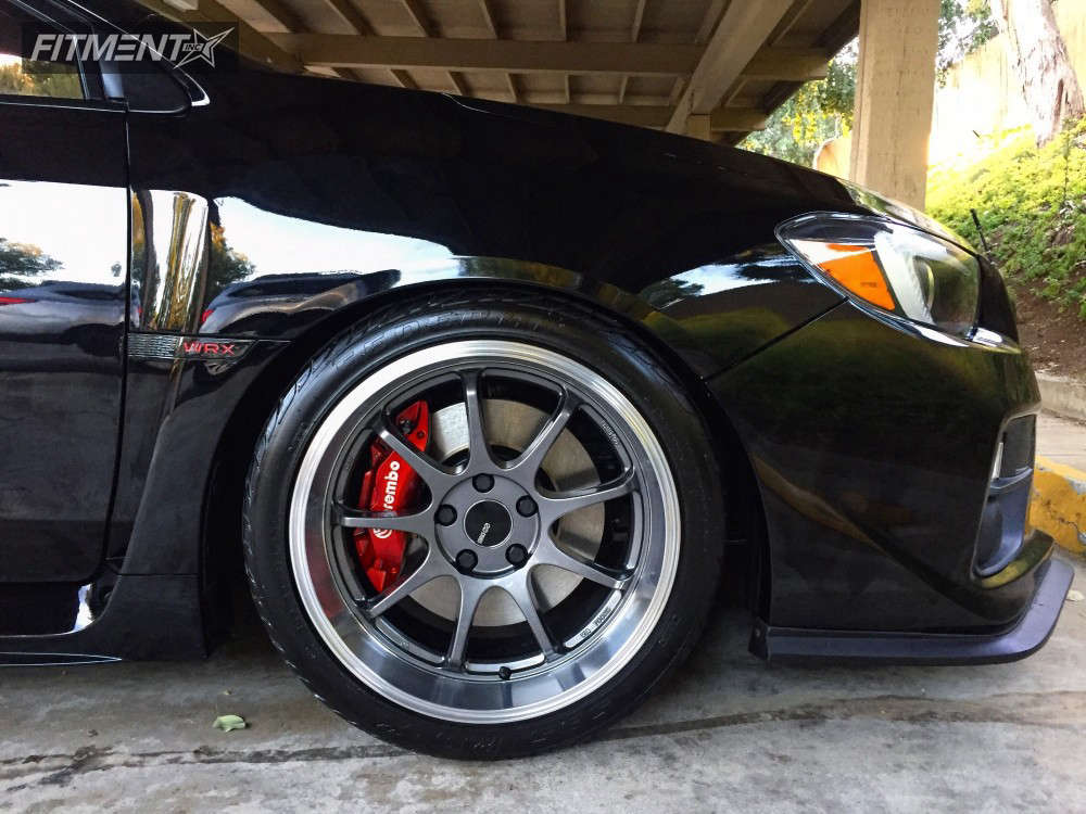 2015 Subaru WRX Limited with 18x9.5 Enkei Tenjin and Federal 265x35 on ...