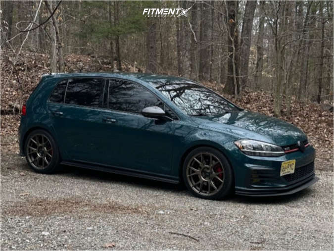 2018 Volkswagen GTI S with 18x8.5 Konig Ampliform and Michelin 235x40 ...