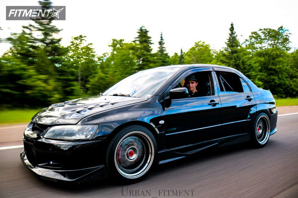 2006 Mitsubishi Lancer Evolution with 18x10.5 ESR Sr01 and Hankook ...