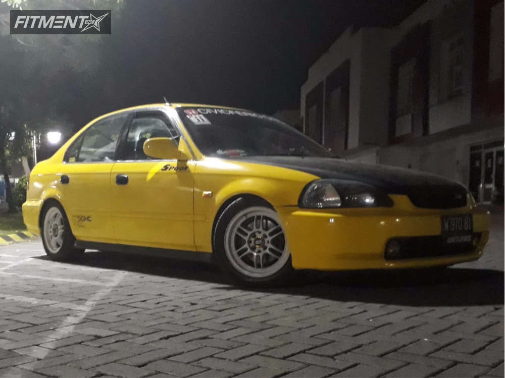 1997 Honda Civic DX with 15x7 Enkei RPF1 and GT Radial 195x50 on ...