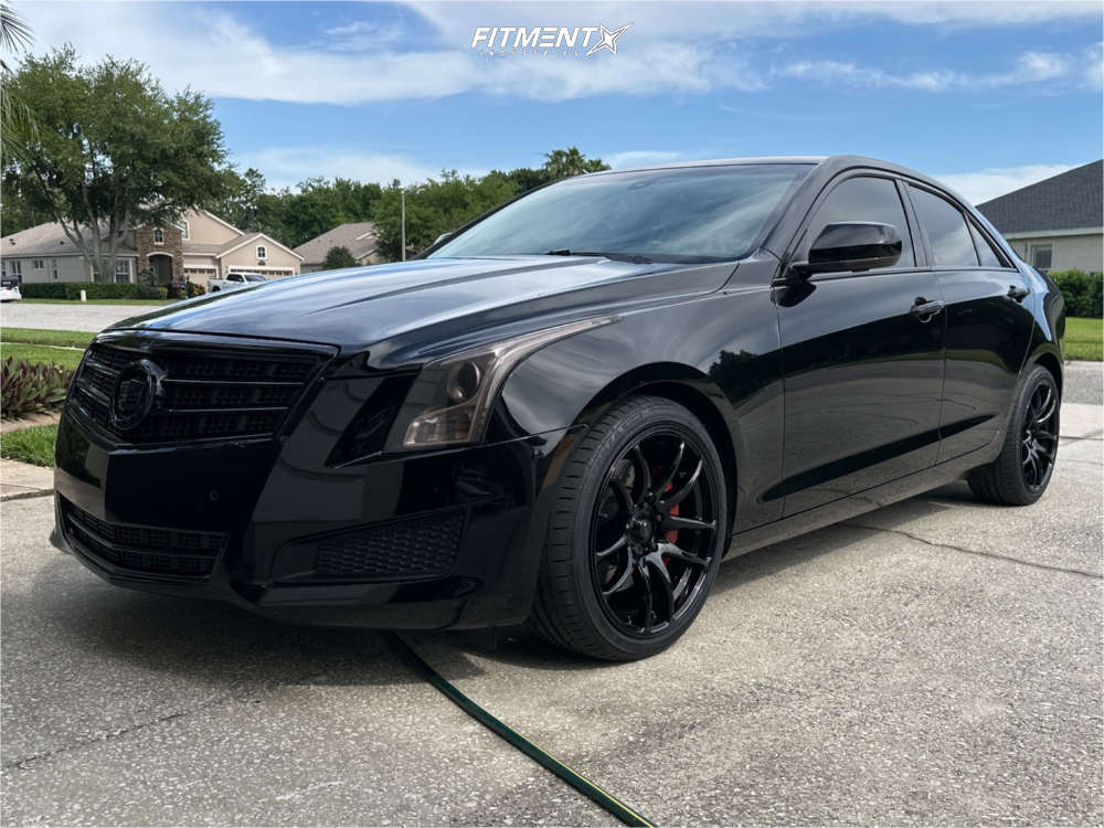 2014 Cadillac ATS Luxury with 18x8.5 Vors Tr4 and Bridgestone 225x40 on ...