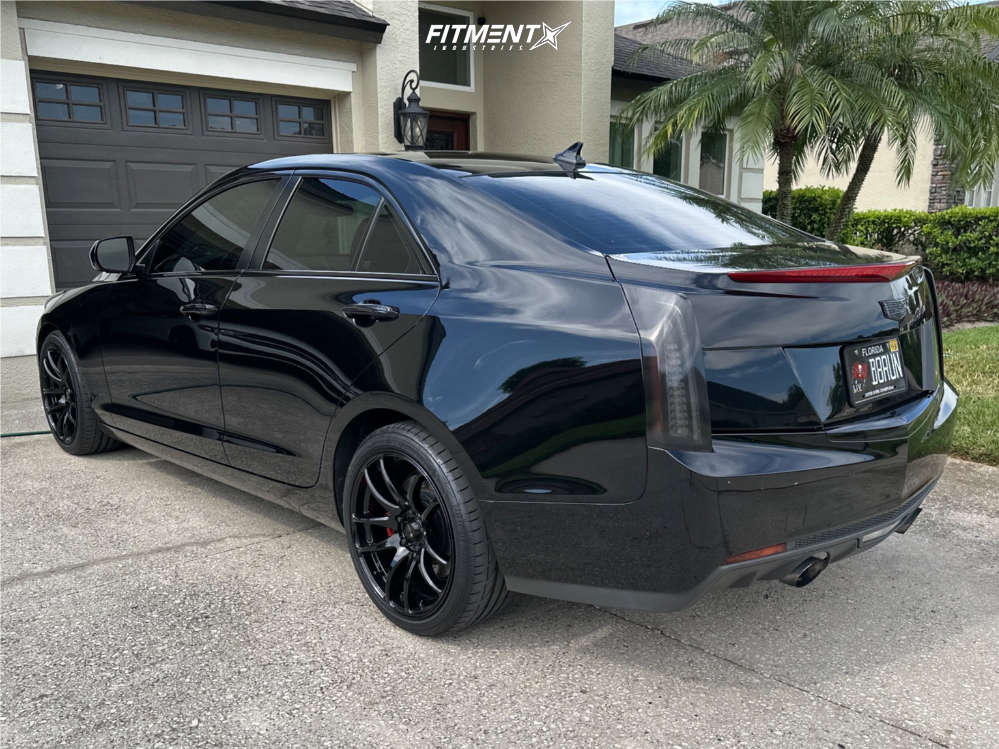 2014 Cadillac ATS Luxury with 18x8.5 Vors Tr4 and Bridgestone 225x40 on ...