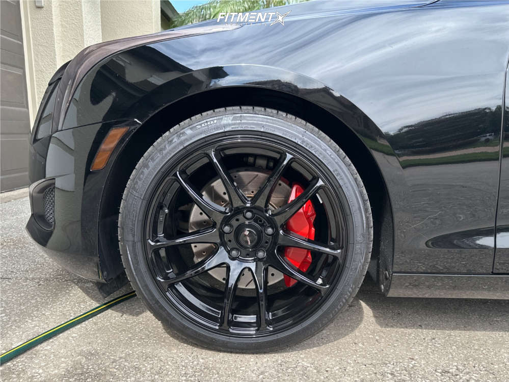 2014 Cadillac ATS Luxury with 18x8.5 Vors Tr4 and Bridgestone 225x40 on ...