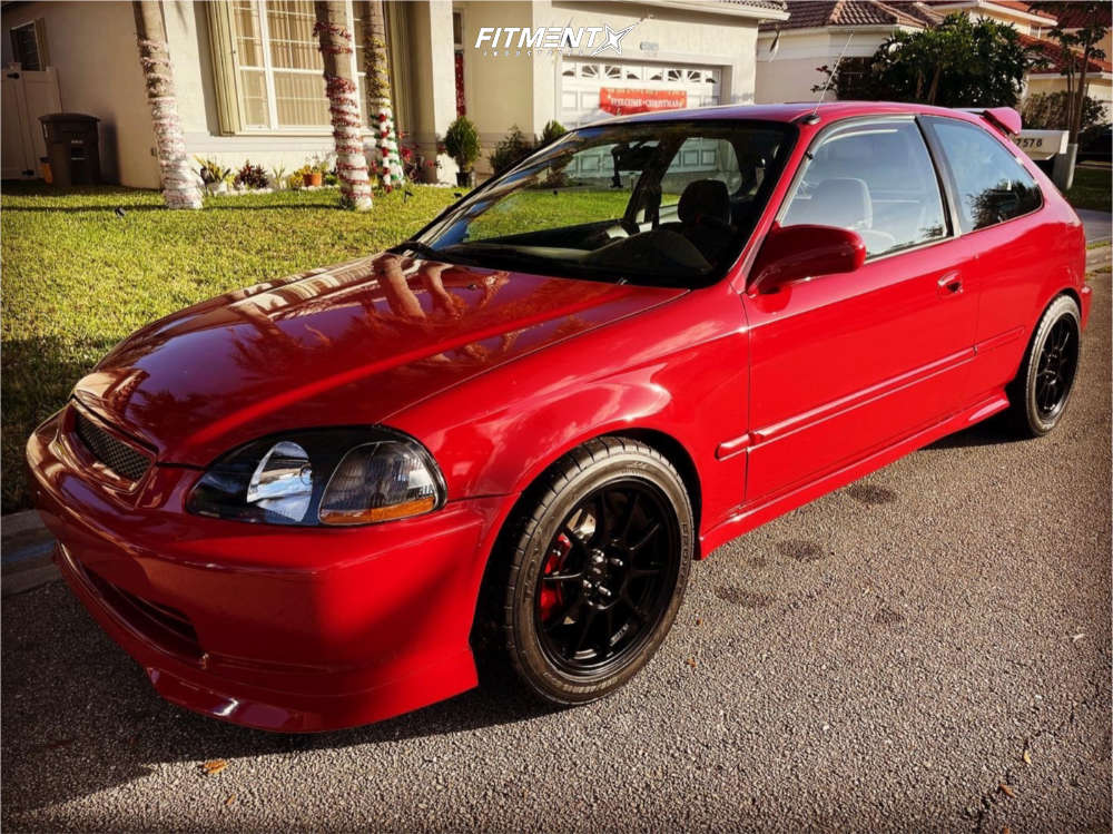 1997 Honda Civic CX with 16x8 Konig Dekagram and Toyo Tires 225x45 on ...