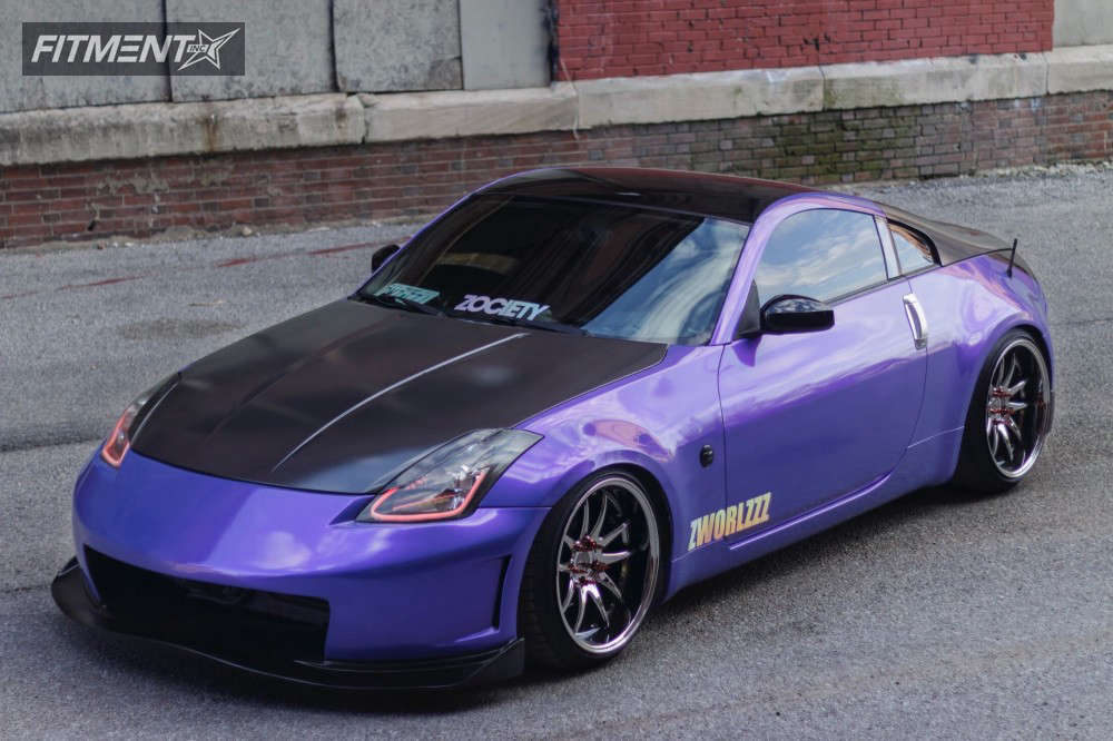2003 Nissan 350Z Base with 19x11 Aodhan DS02 and Continental 255x35 on ...