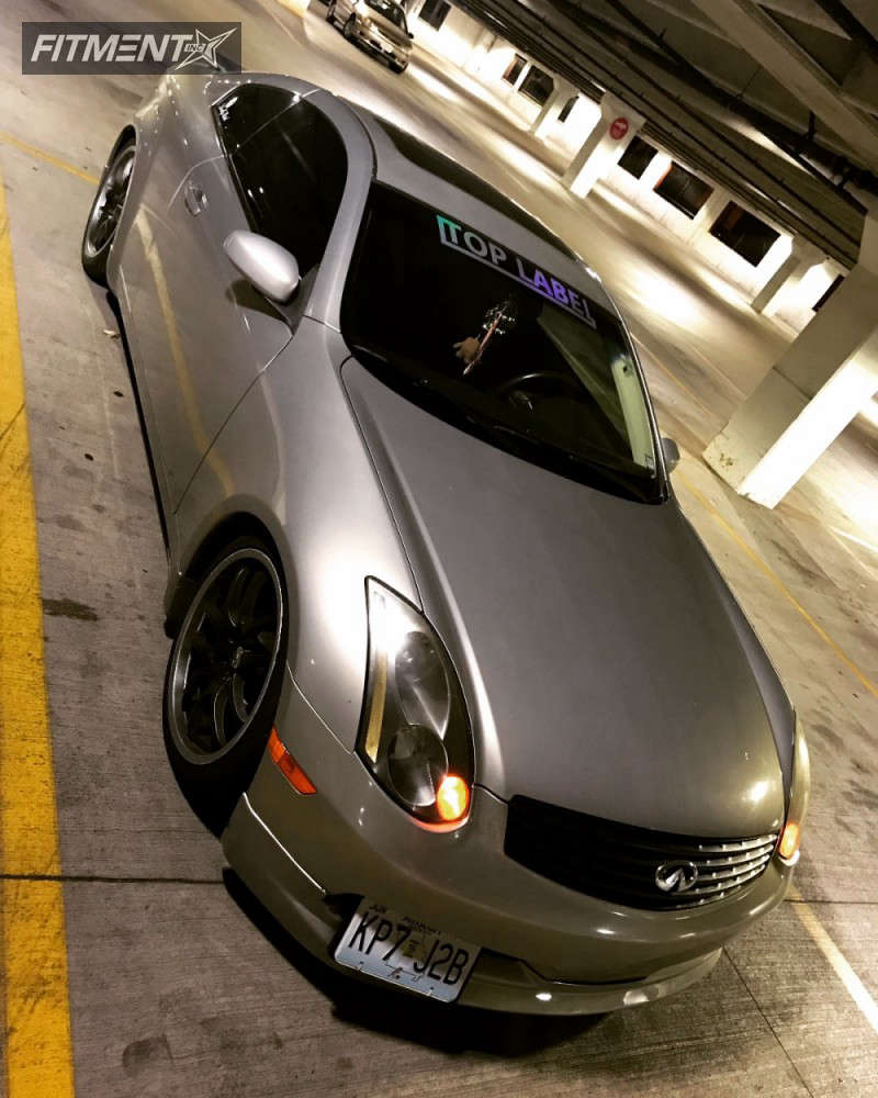 2003 INFINITI G35 Base with 19x9 Gram Lights 57DR and Yokohama 245x30 ...