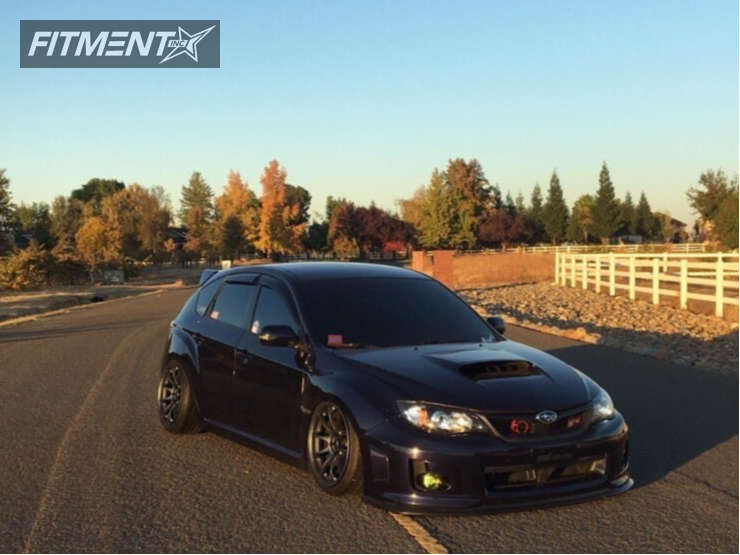 2011 Subaru WRX STI Base with 18x10 Volk Ze40 and Continental 225x40 on ...