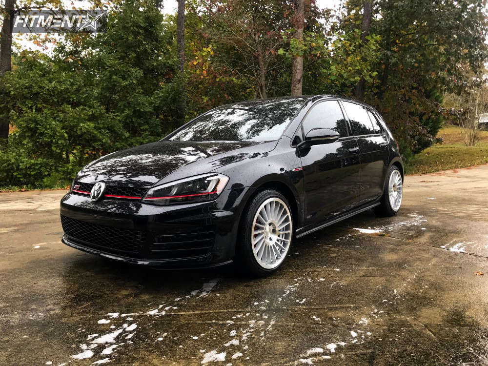2017 Volkswagen GTI Sport with 18x8.5 Rotiform Ind-t and Pirelli 225x40 ...