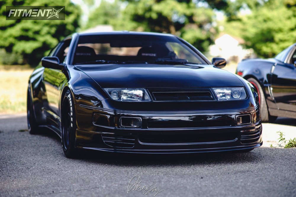 1990 Nissan 300ZX Base with 18x9 Work Meister S1 3p and Pirelli 245x40 ...