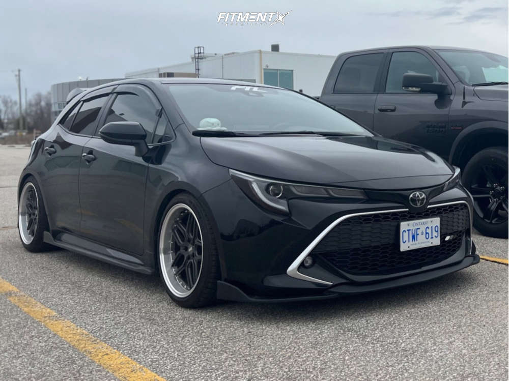 2021 Toyota Corolla XSE with 18x9.5 ESR Cs15 and Michelin 255x35 on ...