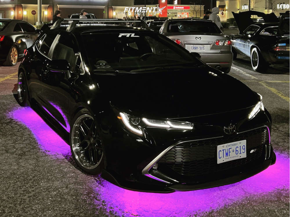 2021 Toyota Corolla XSE with 18x9.5 ESR Cs15 and Michelin 255x35 on ...