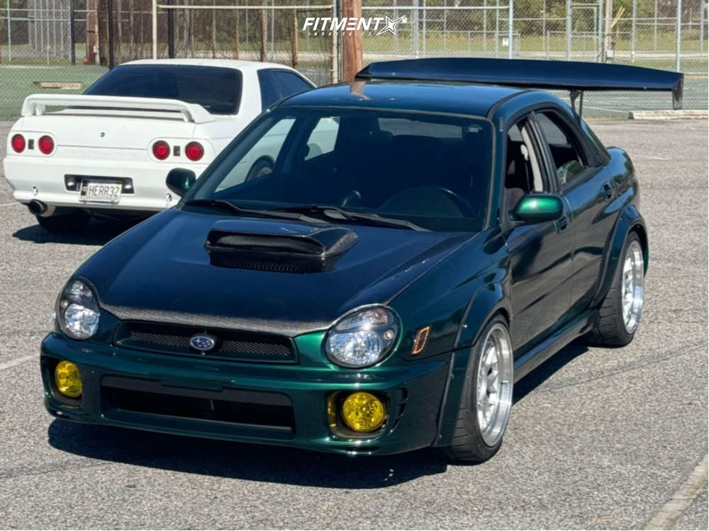 2002 Subaru Impreza WRX with 18x10.5 ESR Cr1 and Falken 265x35 on ...