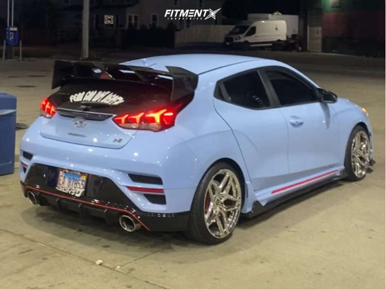 2020 Hyundai Veloster N Base with 18x8.5 Heritage Ebisu Monoc and ...