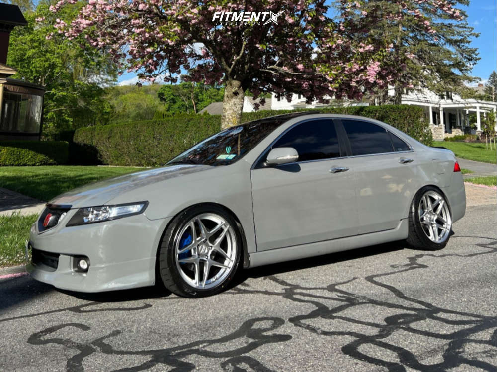 2005 Acura TSX Base with 18x9.5 Kansei Astro and Falken 235x40 on Coilovers | 2996892 | Fitment ...