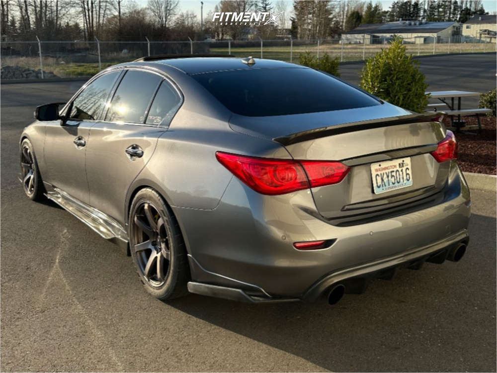 2014 INFINITI Q50 other with 18x9 Enkei Pf07 and Nitto 275x40 on Coilovers | 2997136 | Fitment ...