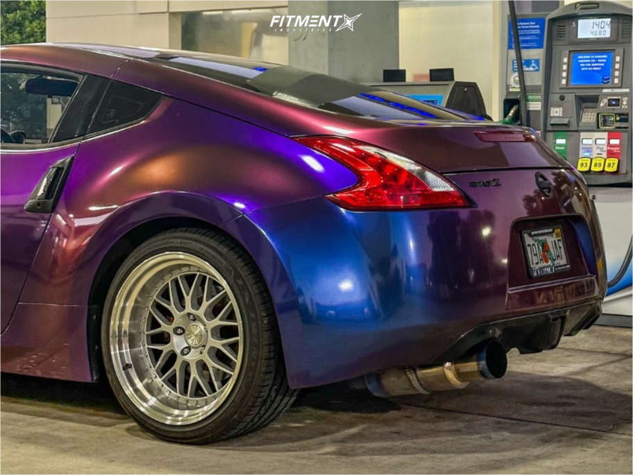 2009 Nissan 370Z Base with 19x9.5 Aodhan Ah02 and Lexani 245x40 on ...