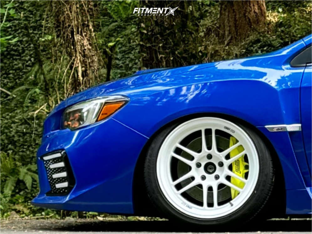 2018 Subaru WRX STI Base with 18x9.5 Enkei Rpf1 and Toyo Tires 245x40 on Air Suspension ...
