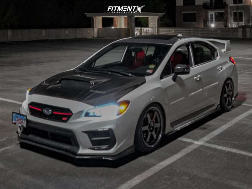 2017 Subaru WRX STI Limited with 18x9.5 Volk Te37sl and Michelin 235x40 ...