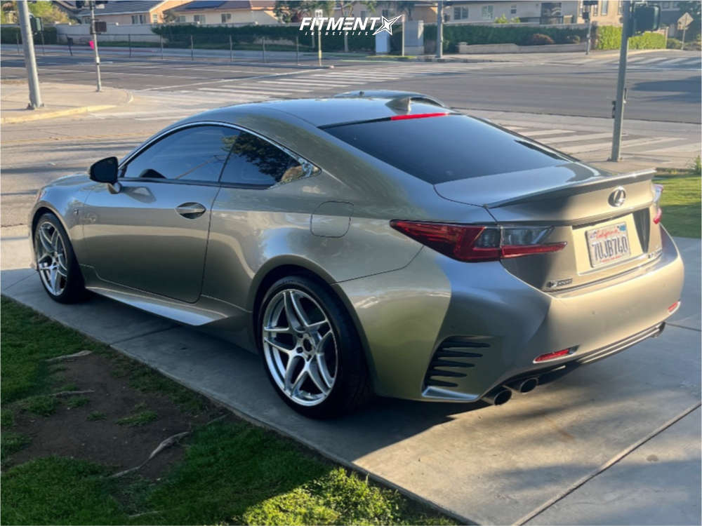 2016 Lexus RC350 F Sport with 19x8.5 Kansei Astro and Continental ...