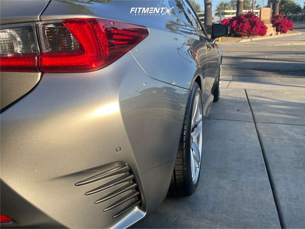 2016 Lexus RC350 F Sport with 19x8.5 Kansei Astro and Continental 235x40 on Stock Suspension ...