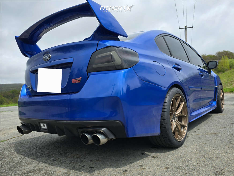 2018 Subaru WRX STI Base with 18x9.5 Enkei Tsr-x and Michelin 265x35 on Stock Suspension ...