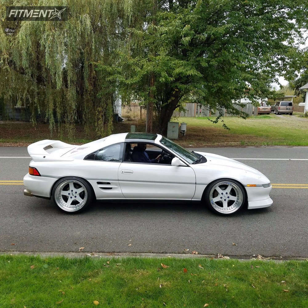 1991 Toyota MR2 Turbo with 18x10.5 Work Equip E05 and Hankook 215x35 on ...